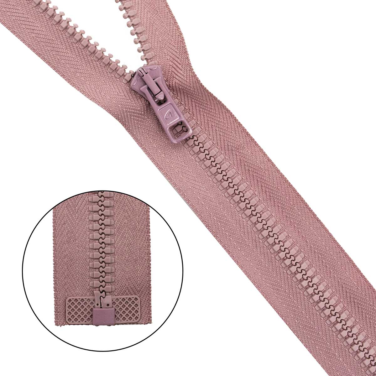 Arta-F tractor zipper,|Type 10 (6mm) 40 cm|1 lock - 100 cream ...